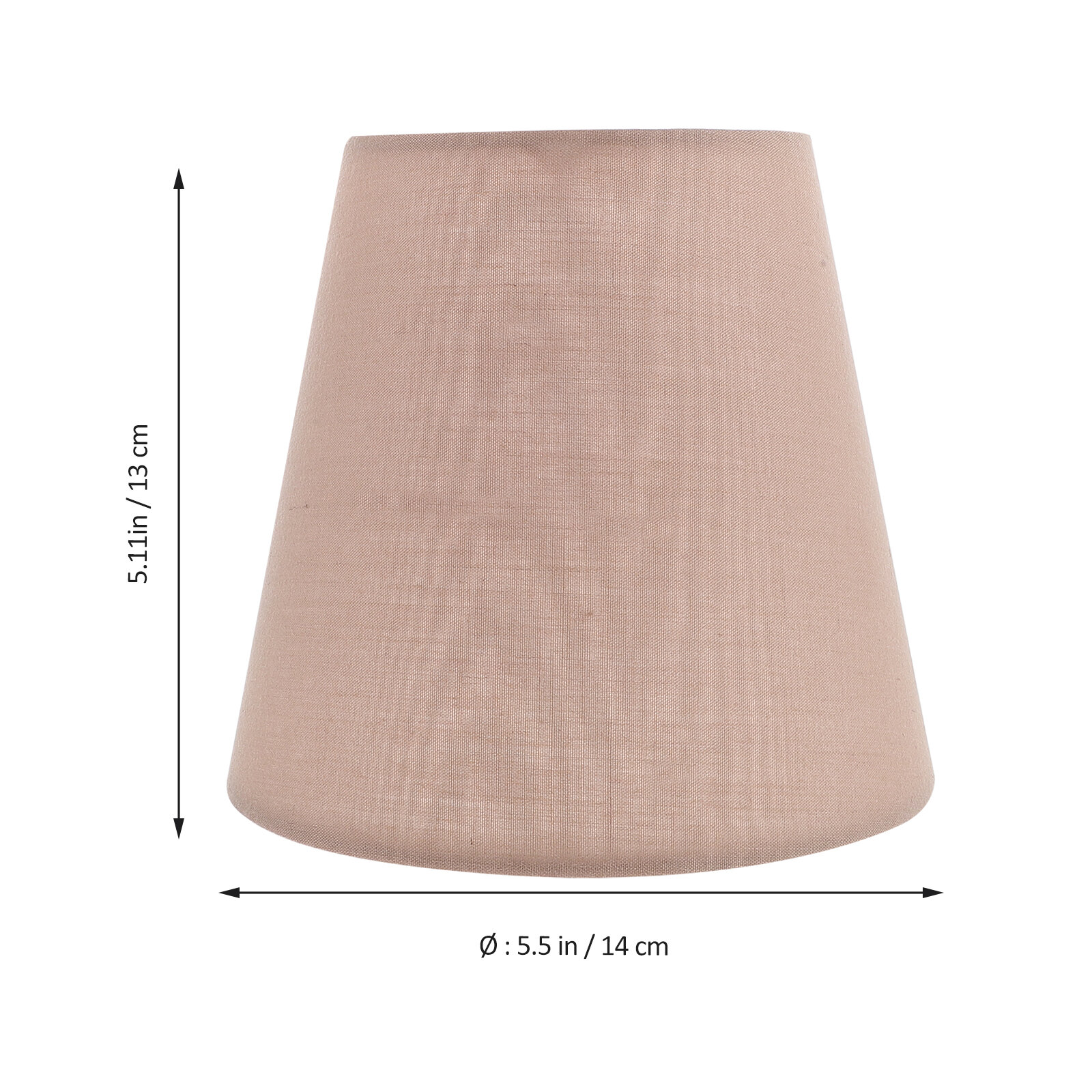 Ламповый Абажур Из Ткани Для Подвесного Светильника Бежевый 14X14X13Cm