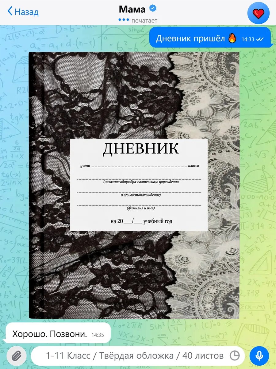 Школьный дневник с принтом y2k pinterest