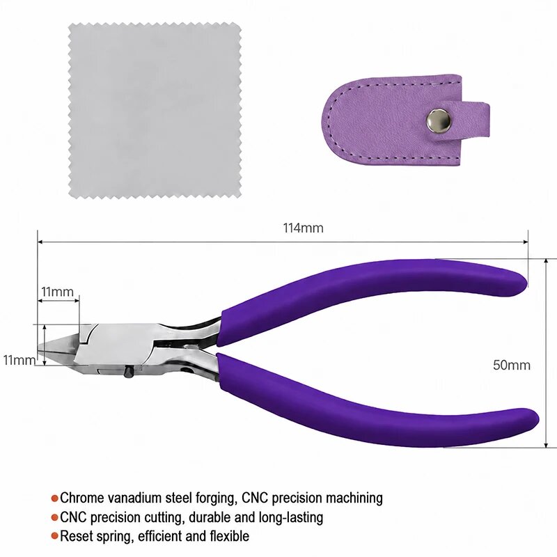 Кусачки для моделирования Model Nippers Pliers, фиолетовые
