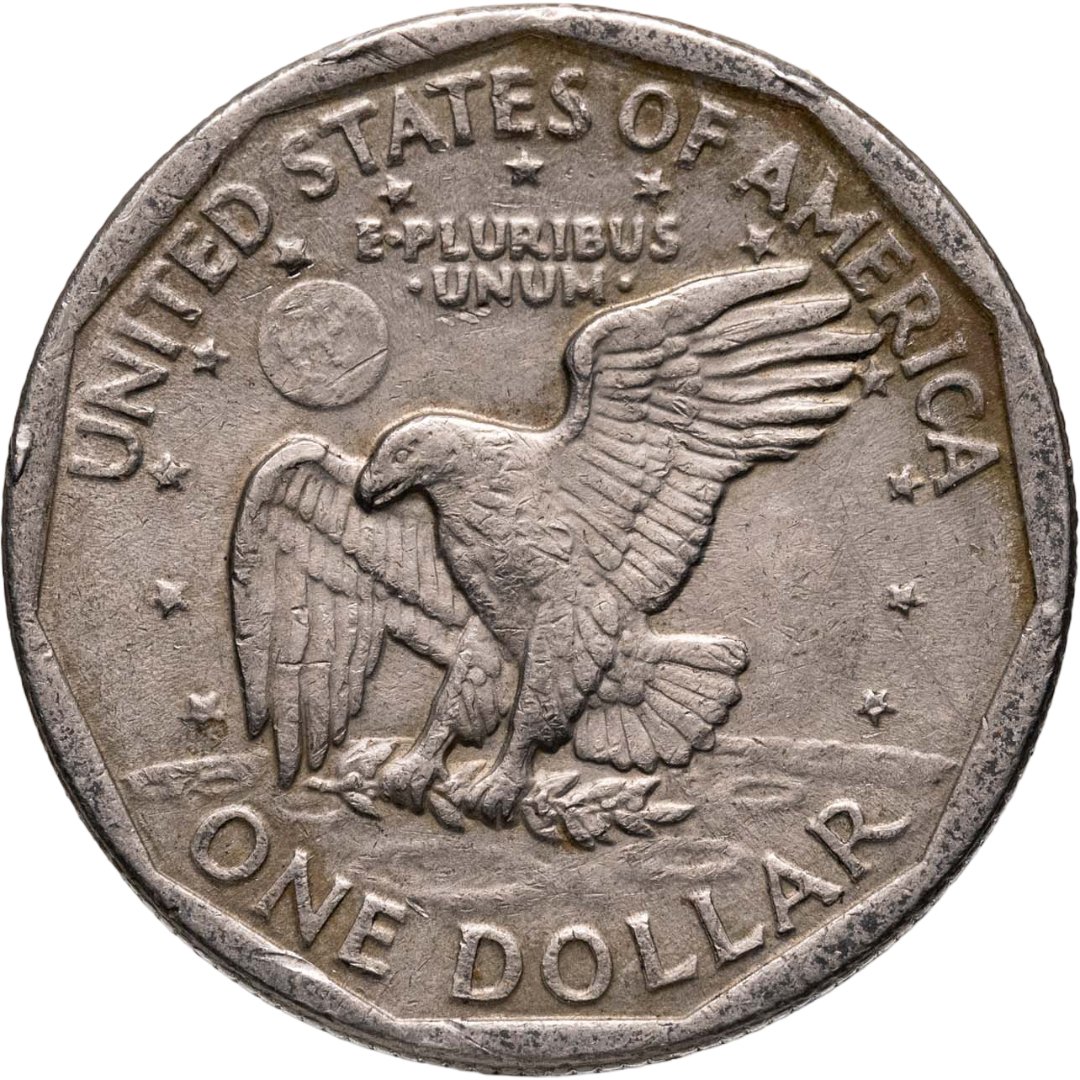 США 1 доллар dollar 1979 "Доллар Сьюзен Энтони", Медь, в сохранности VF-XF