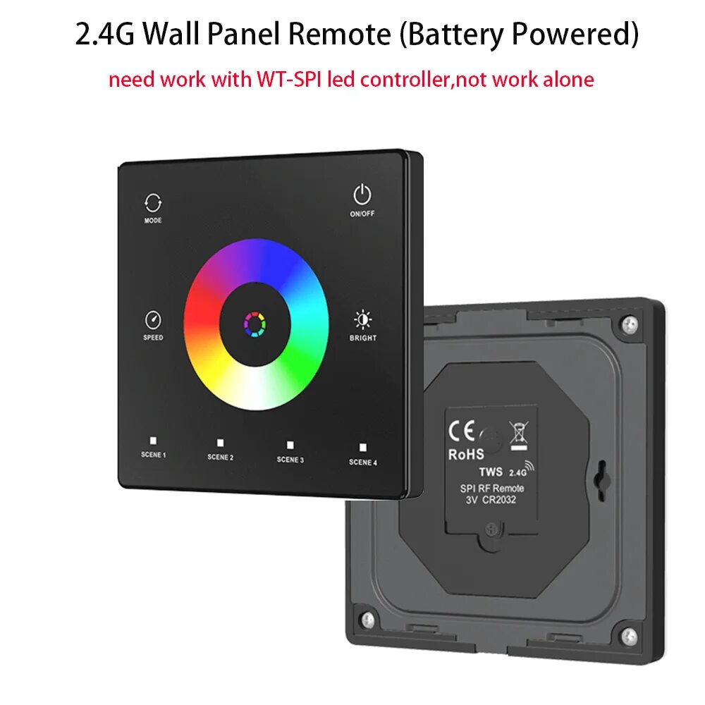 2.4G Панельный пульт RGB, TWS-B Remote