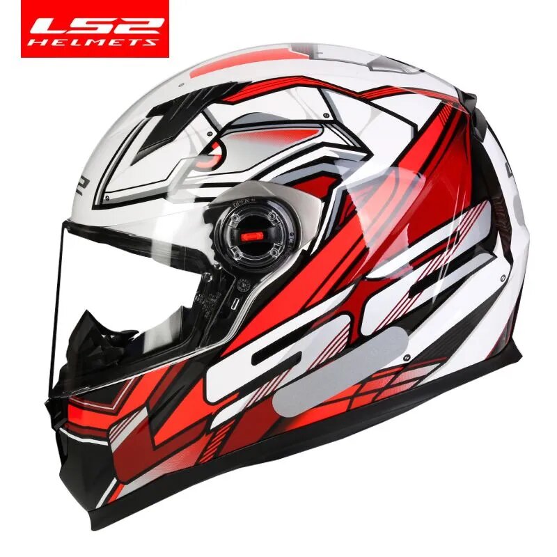 LS2 HELMETS Мотошлем, цвет: белый, красный, размер: L