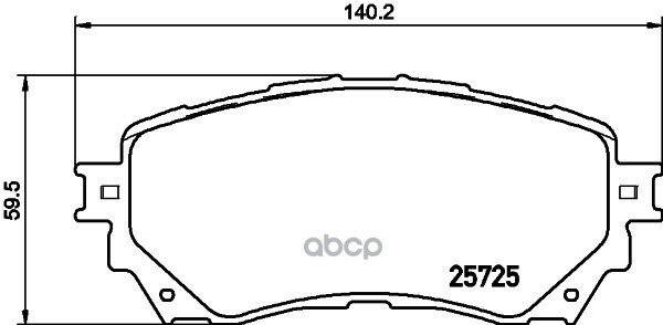 Колодки тормозные перед Mazda 6 12- HELLA арт. 8DB355029321
