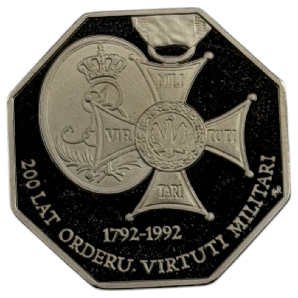 Польша 50000 злотых 1992 г. (200 лет ордену Виртути Милитари) (Proof)