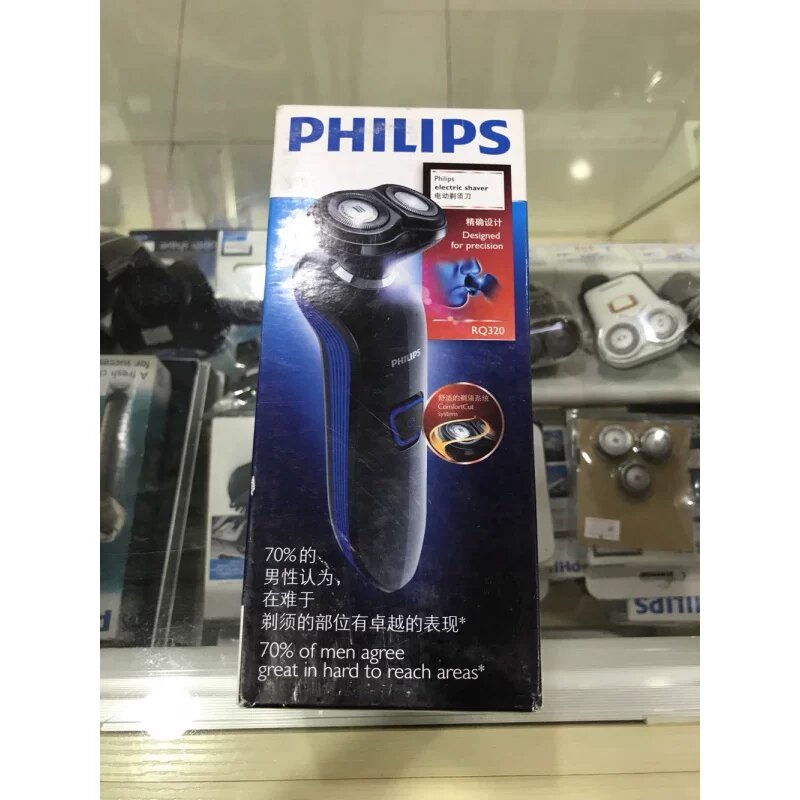Бритва Philips RQ320 все тело промывается эластичный шпон для бритья перезаряжаемые двойной режущей головкой подлинный кирпич и раствор магазин оригинал