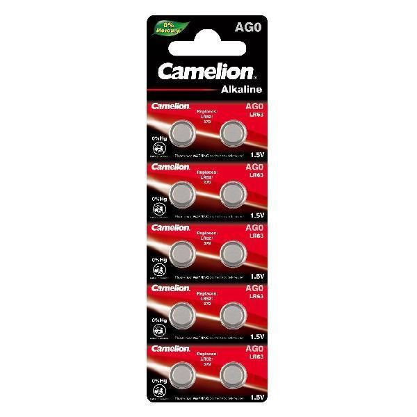 Батарея Camelion AG0-BP10 (0%Hg)