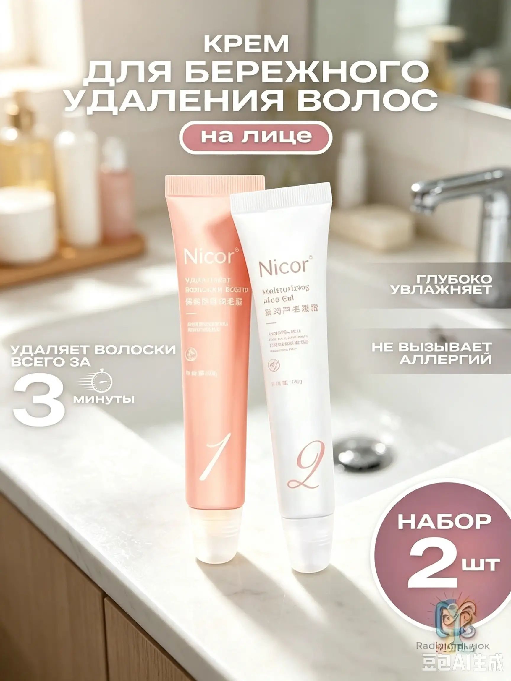Крем для депиляции лица