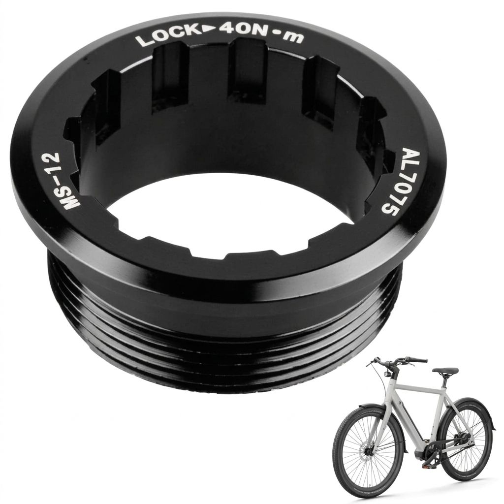 Стопорное кольцо кассеты 12 скоростей, алюминий, чёрный, для Shimano Micro Spline M7100 M6100 M8100