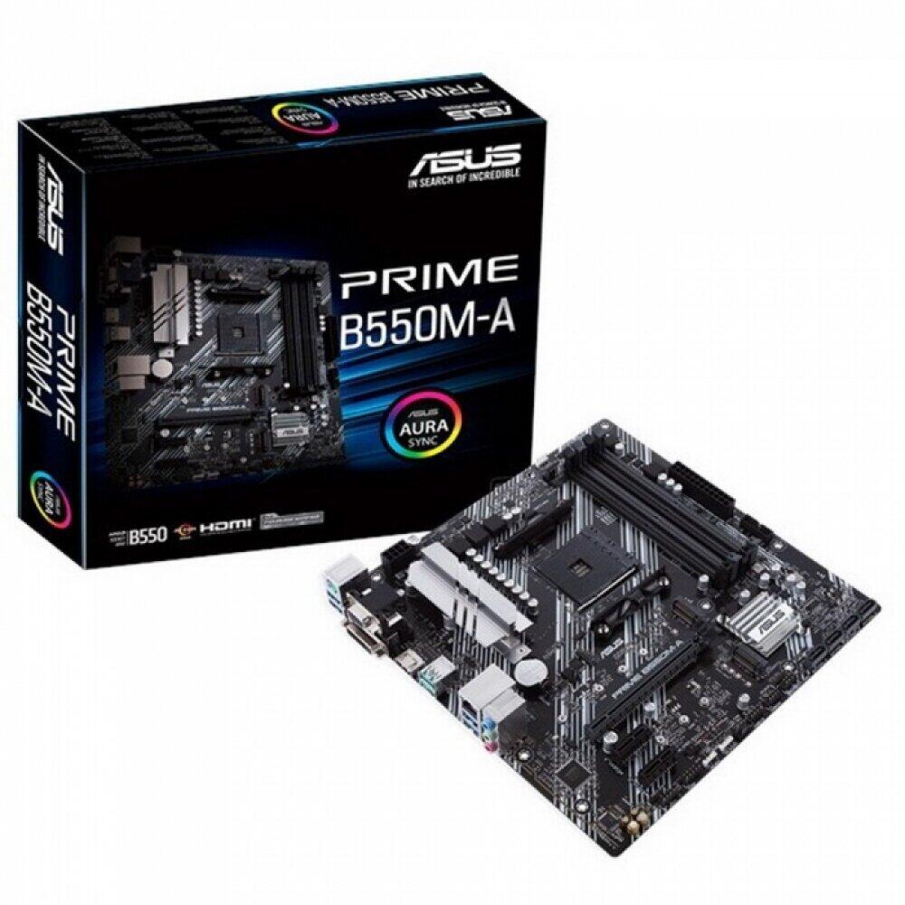 Материнская плата ASUS B550 AM4 DDR4 (Prime B550M-A), mATX, Ret