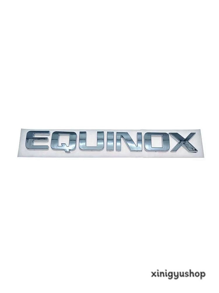 Английский алфавит Chevrolet Equinox. Значок задней части автомобиля, наклейка на багажник