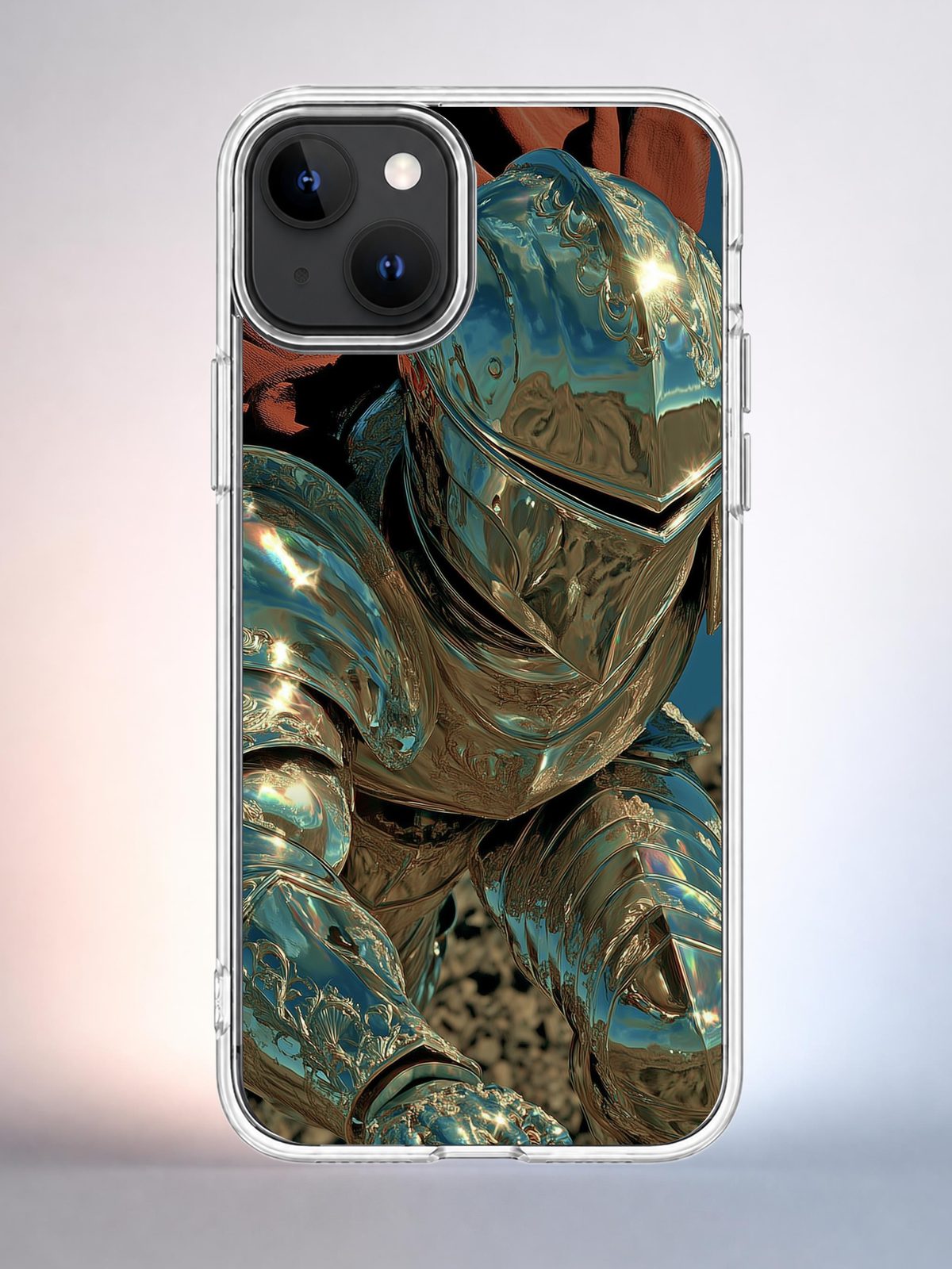 Чехол iPhone 14 Робот в Y2K Indie Sleaze