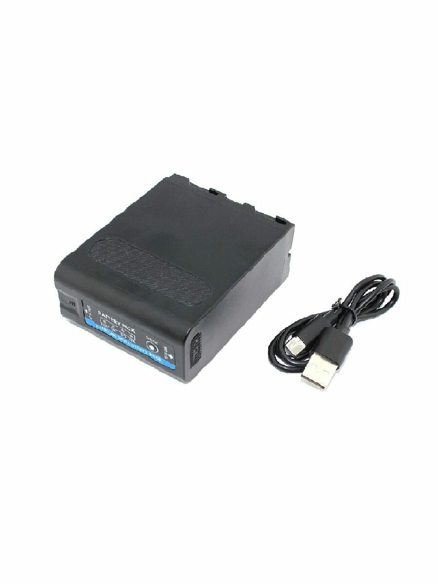 Аккумуляторная батарея для Sony 10500mAh CCD-RV (NP-F970) USB Type-C 7.4V Li-ion усиленная