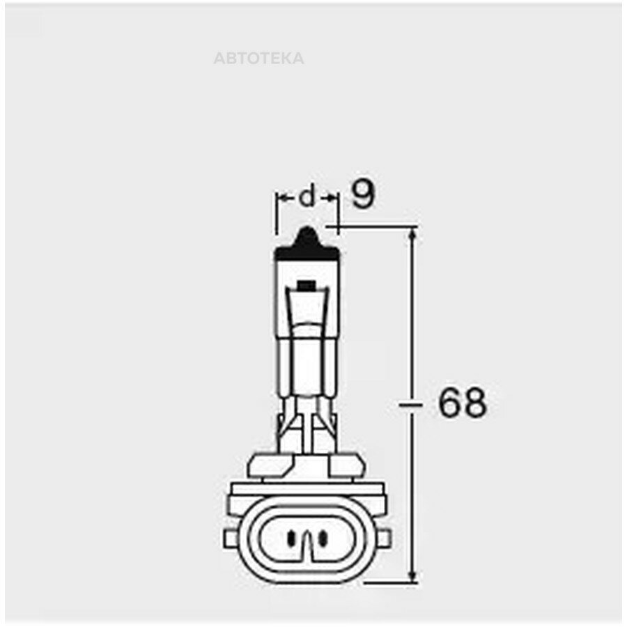 Лампа OSRAM галогеновая H27 PGJ13 27W OSRAM 881