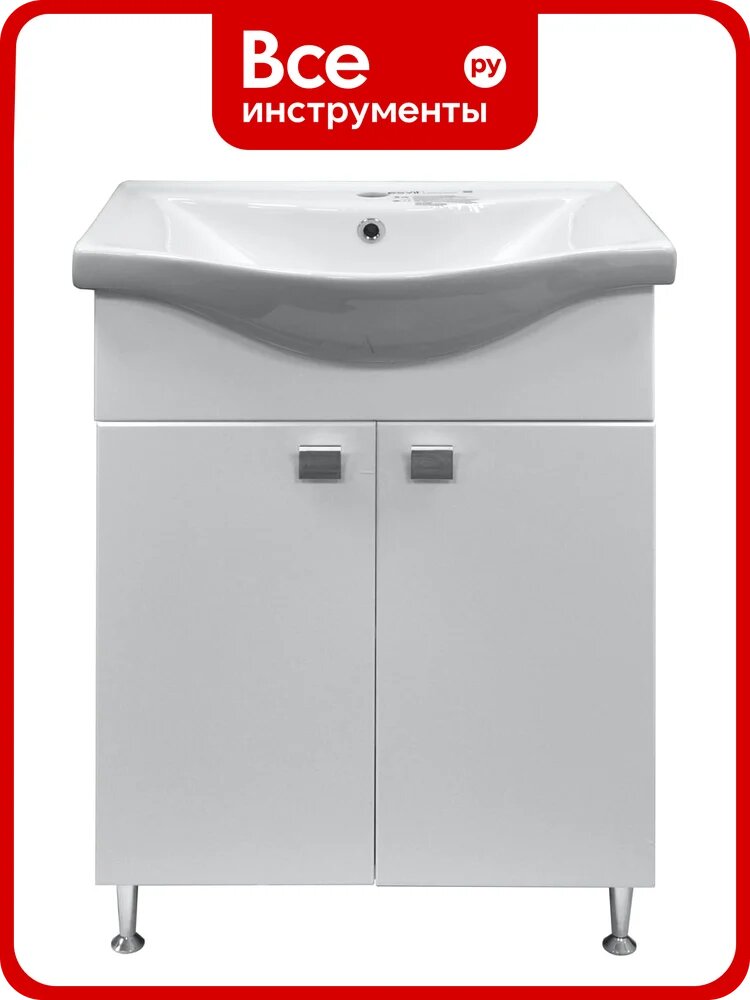 Комплект Loranto тумба София 60 с раковиной Basic 60 (600x820x460) 00079242