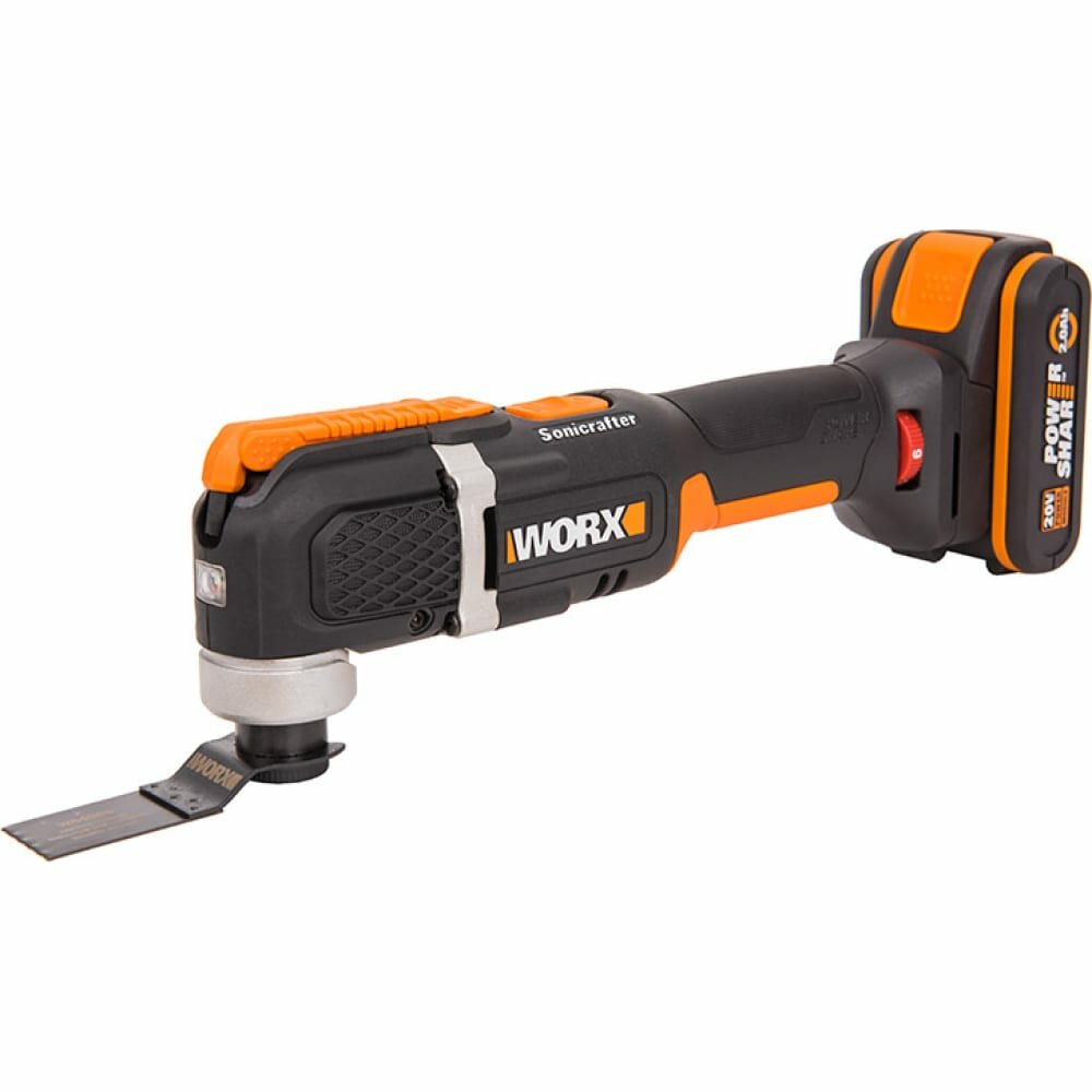 Реноватор аккумуляторный WORX 20В, 2Ач х1, ЗУ 2А, кейс WX696