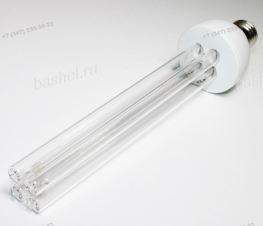 Лампа ультрафиолетовая бактерицидная Uniel E27 25W 253.7нм 265x58 без озона, кварц. стекло ESL-PLD-25/UVCB/E27/CL