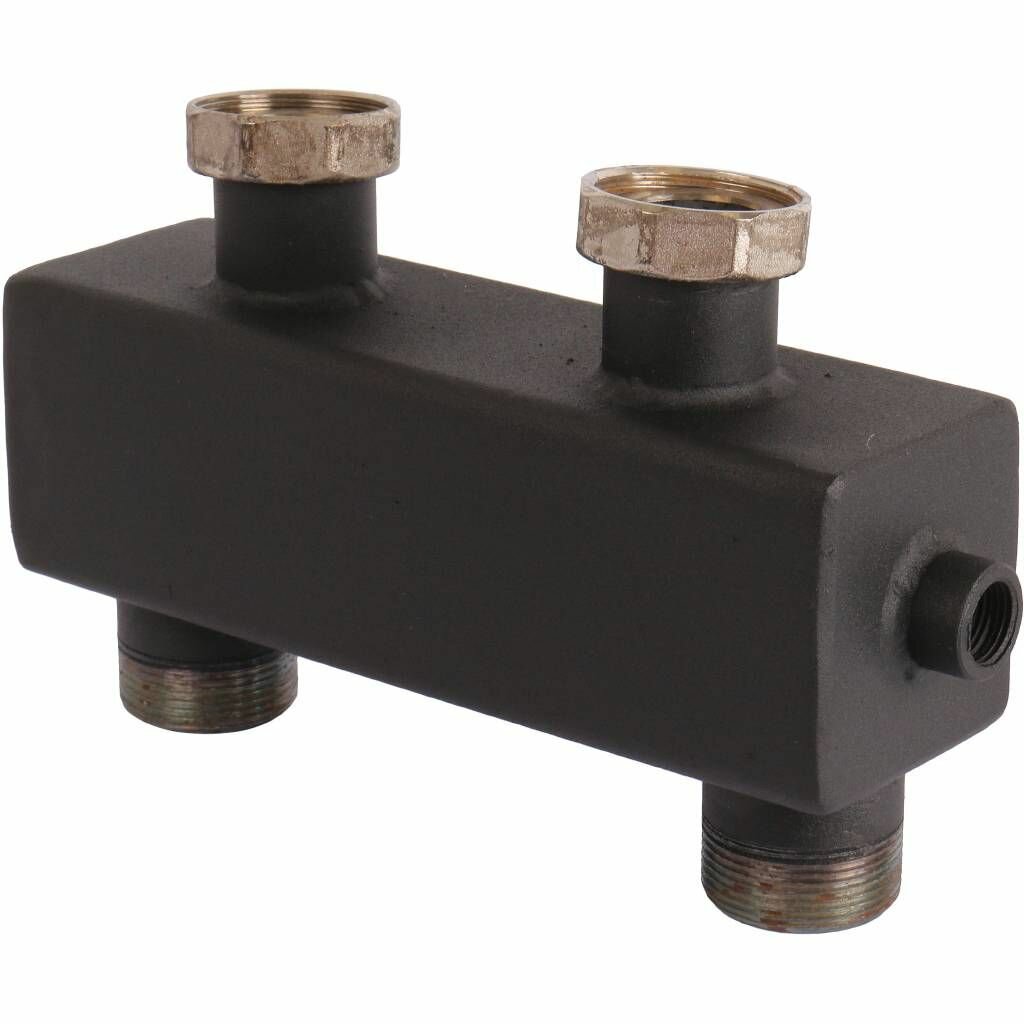 Гидравлическая стрелка ROMMER RDG-0015-004003 с накидными гайками 1 1/2", 5,60 м3/час