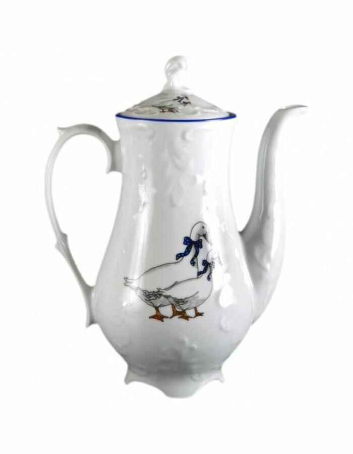 Кофейник 0,7 л Rococo, декор "Гуси" 1 шт.