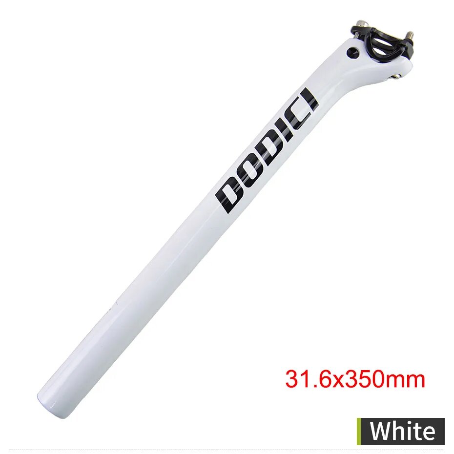 Белый подседельный штырь Dodici 31.6x350mm
