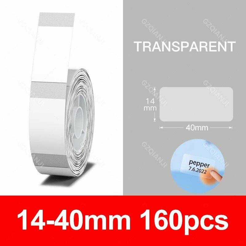 Niimbot Термоэтикетная бумага для принтеров D11/D110/D101 прозрачно-белая Transparent 14-40