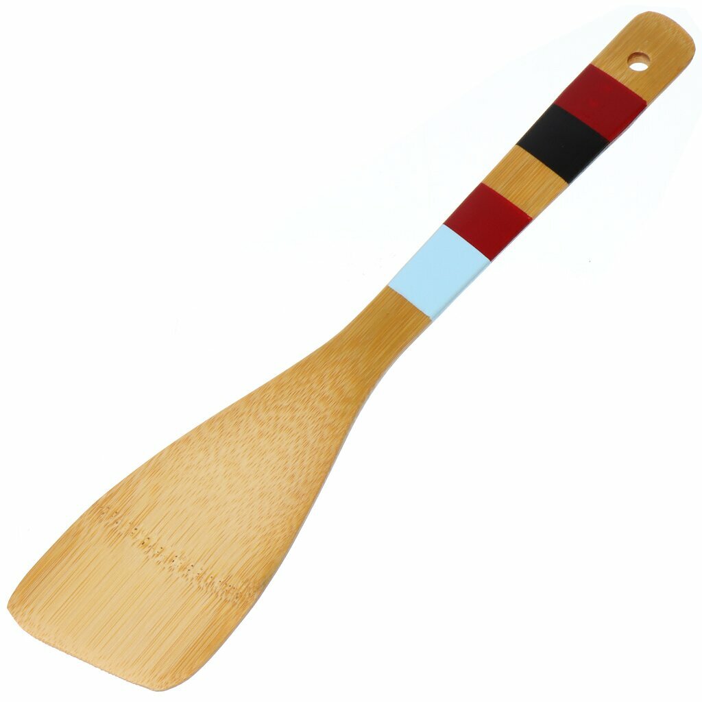 Лопатка кухонная бамбуковая для антипригарных покрытий, универсальная, подвесная, UT04430BA7-3