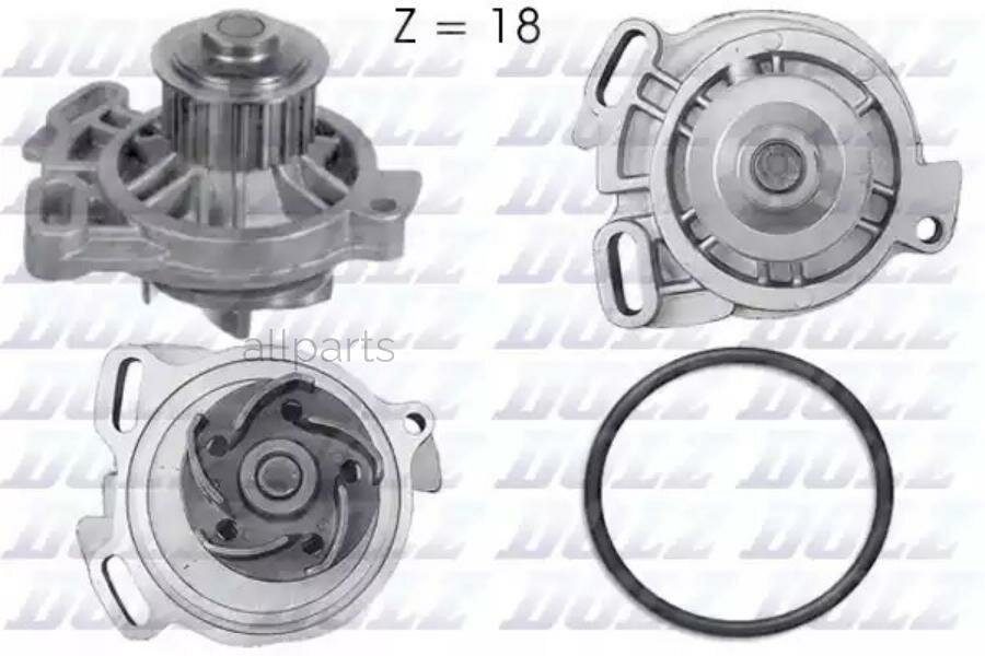 DOLZ A-176 Помпа, водяной насос VW T4 2,5L/2,4D 90-03 DOLZ A-176
