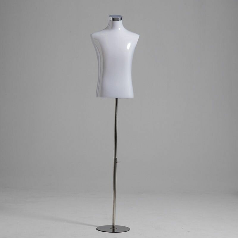 Манекен для верхней части тела "Мужские и женские модели", черно-белый, с платформой