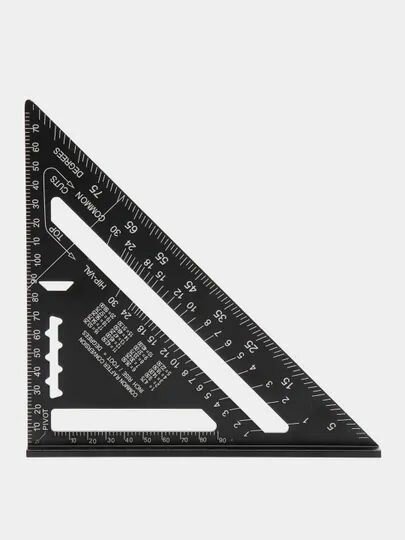 Линейка/угольник Свенсона строительный, металлический. Угольник столярный, метрический