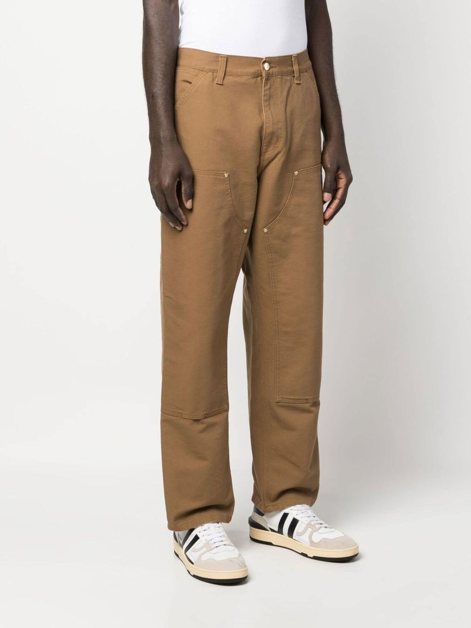Брюки Carhartt WIP Double Knee, размер 31/32, коричневый — фото 1