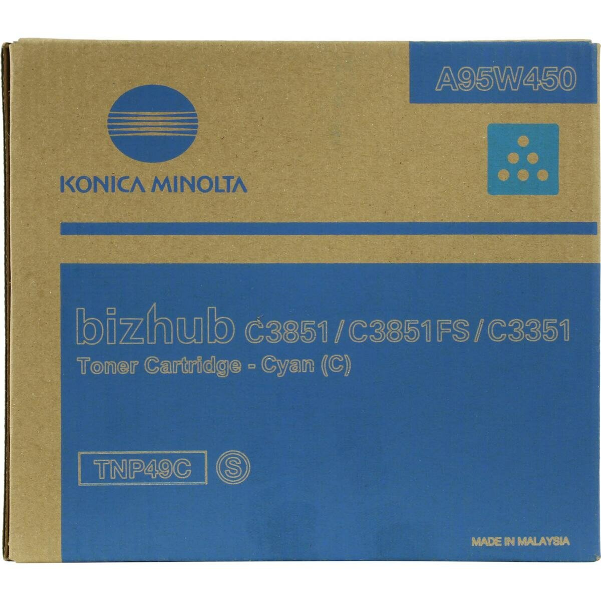 Тонер-картридж KONICA MINOLTA TNP49C Cyan для bizhub C3351/C3851