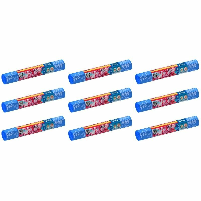 Avikomp Пакеты для заморозки продуктов с полем для записи, 24х35см, голубые, в рулоне 25шт, 9шт