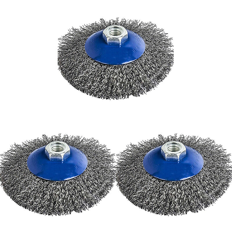 Корщетка для УШМ Практика мягкая радиальная d125 мм M14 (3 шт.)