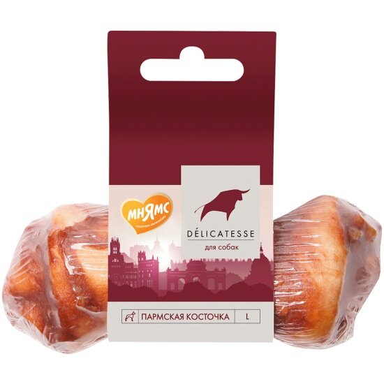 Лакомство Мнямс Пармская косточка для собак размер L 45 г