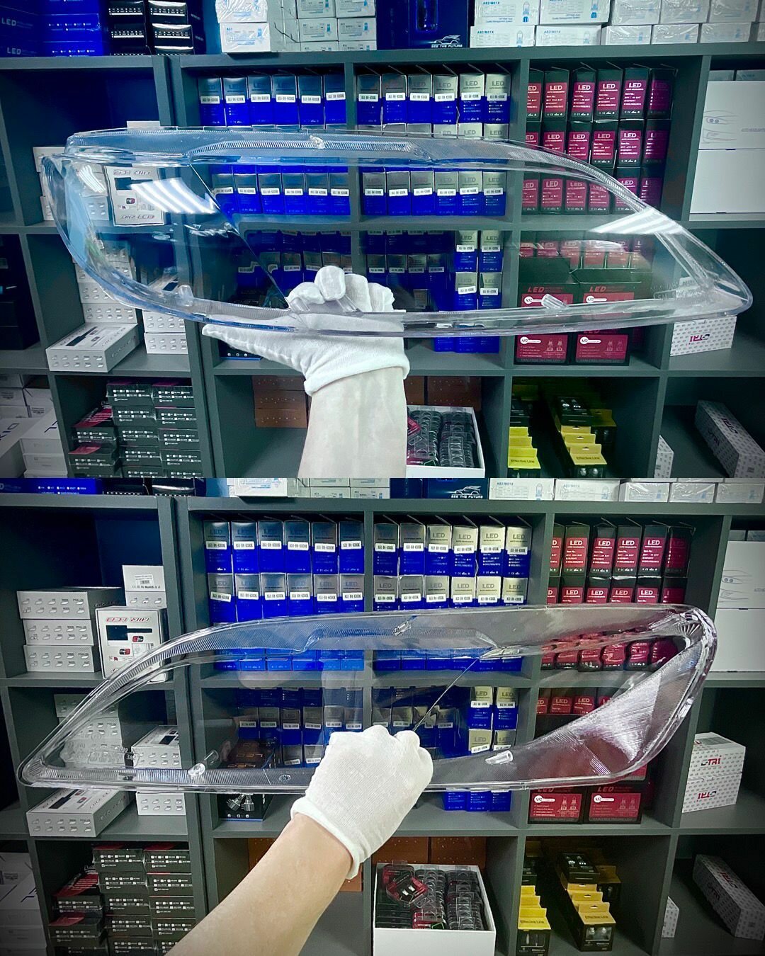 Стекло фары для Mazda 6 GG 2002-2008 / Комплект стекол Мазда 6 ГГ