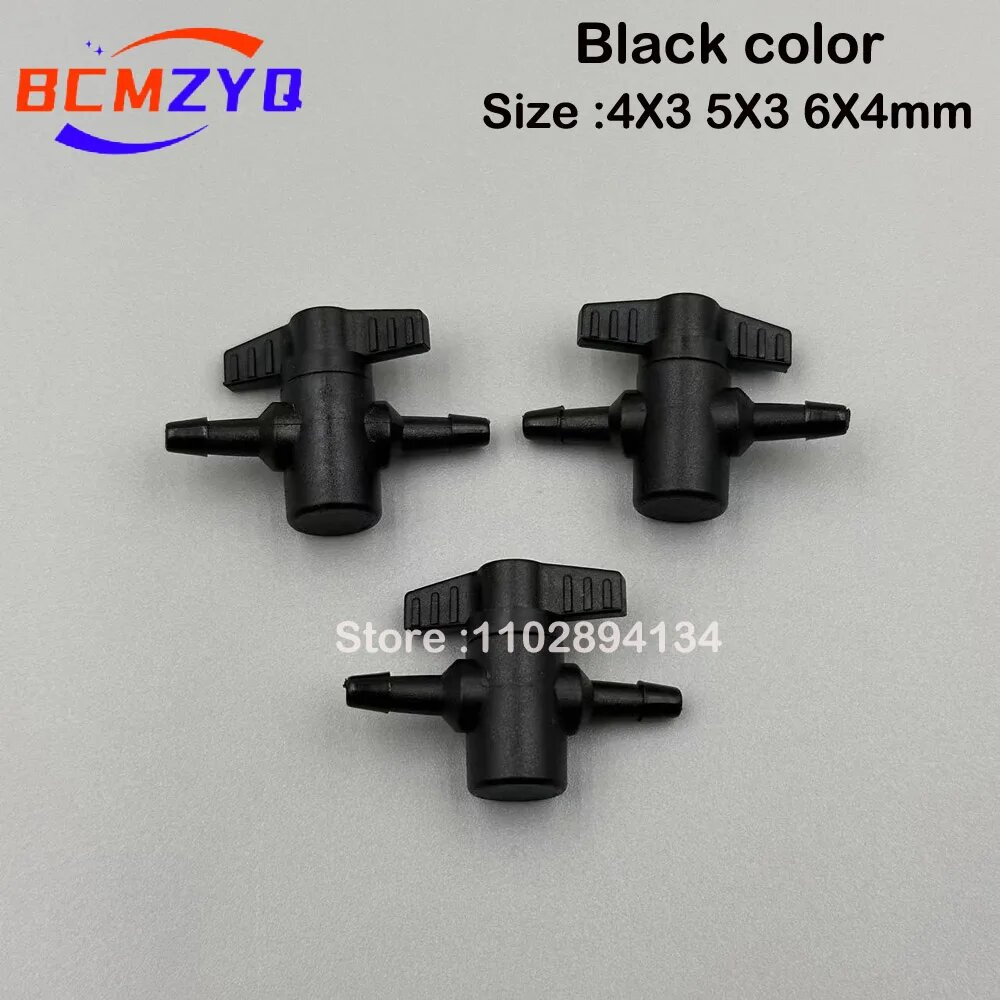BCMZYQ Чернильные клапаны для принтеров Black 4x3mm 5x3mm