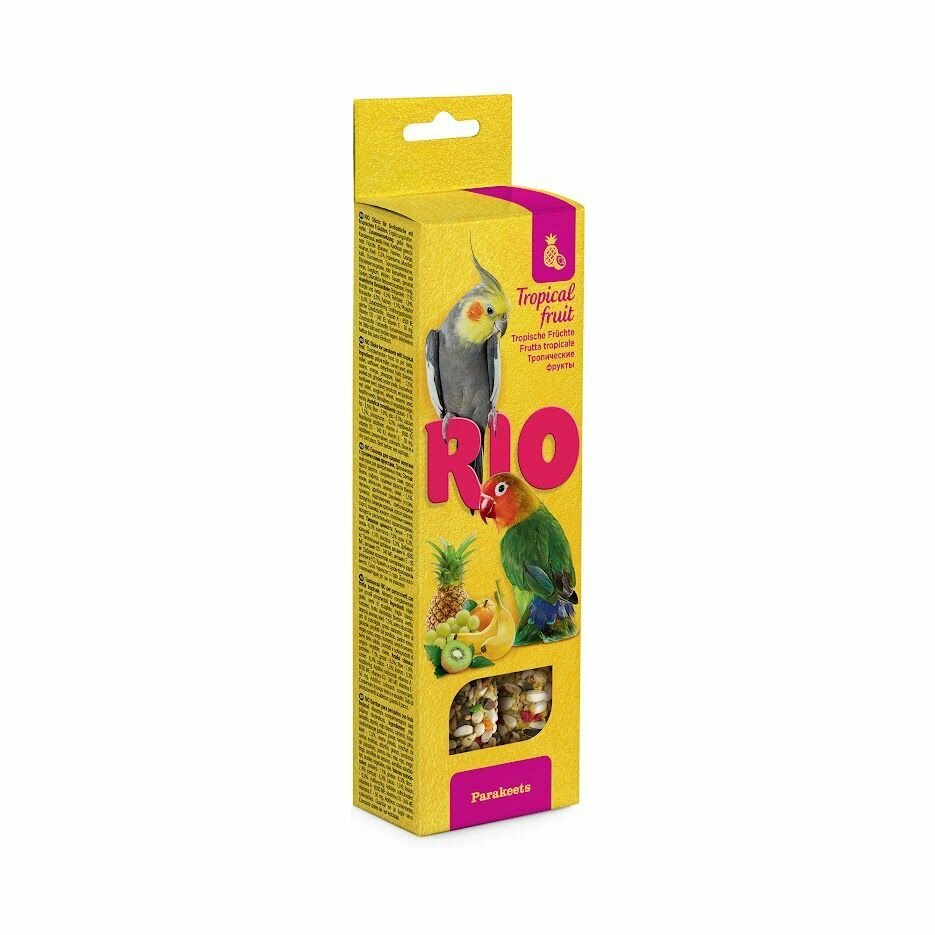 RIO Палочки для средних попугаев с тропическими фруктами, 2х75гр