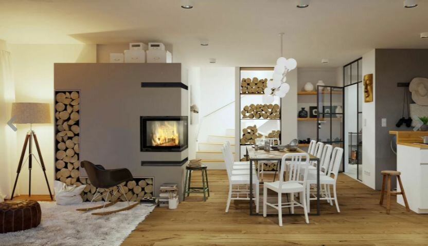 Каминная топка стальная VNL/610/430 (9 кВт)