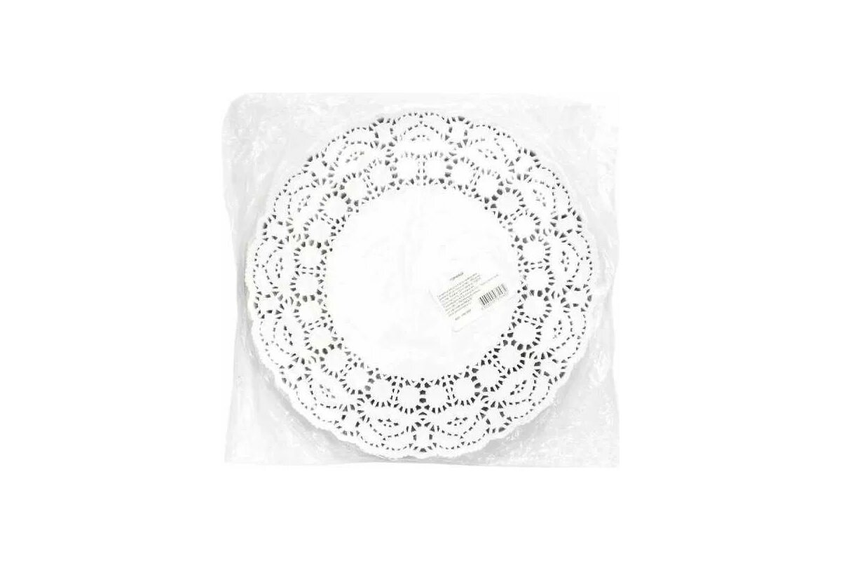 AVIORA Ажурная круглая салфетка из бумаги Ø 28 см, 250 шт/уп, 104-060