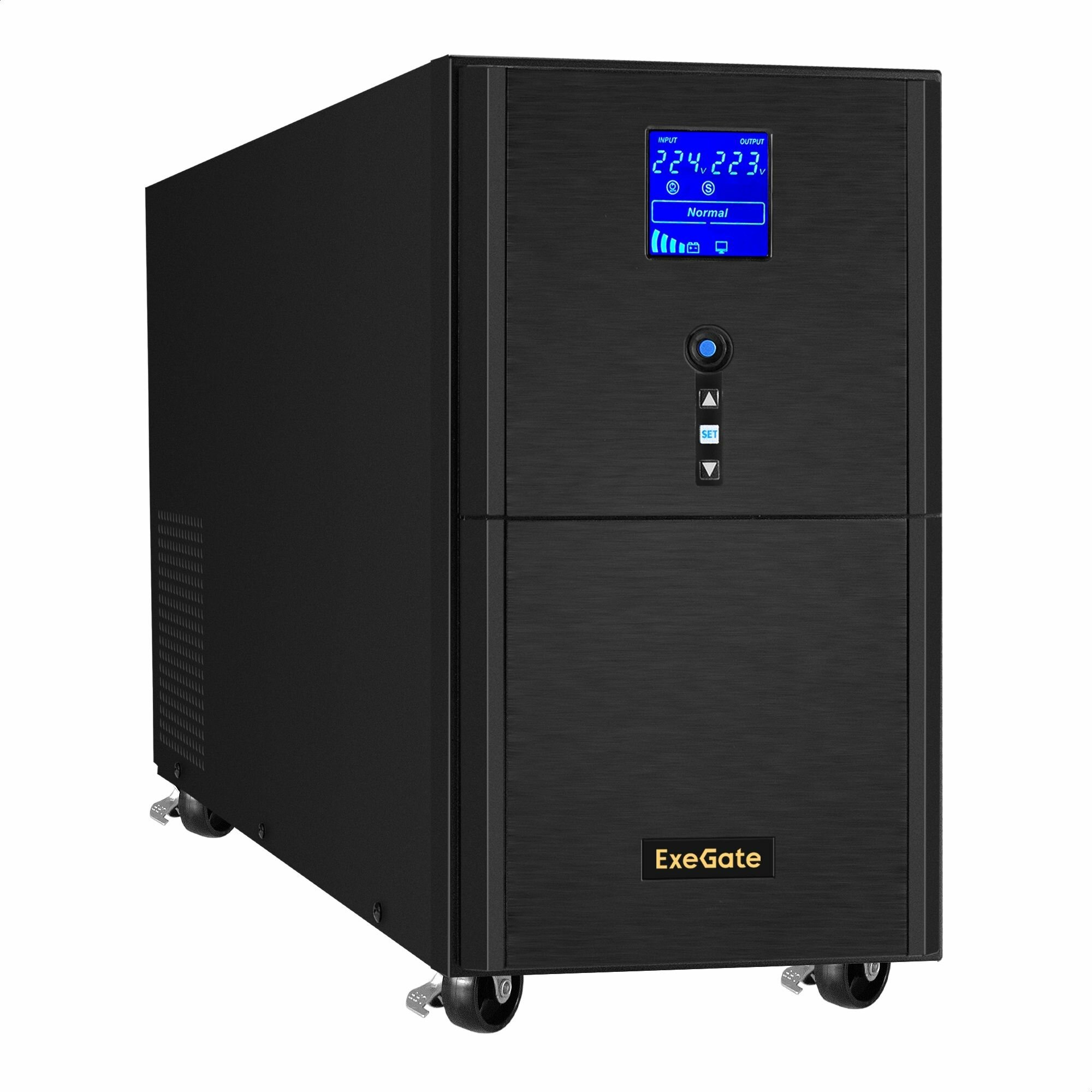 ИБП (инвертор, синус, для котла) ExeGate SineTower SN-5000. LCD. AVR.2SH.1C13. T. RJ. USB <5000VA/4000W, LCD дисплей AVR 2*Schuko+1*C13+1*клеммы, RJ45/11> EX295985RUS