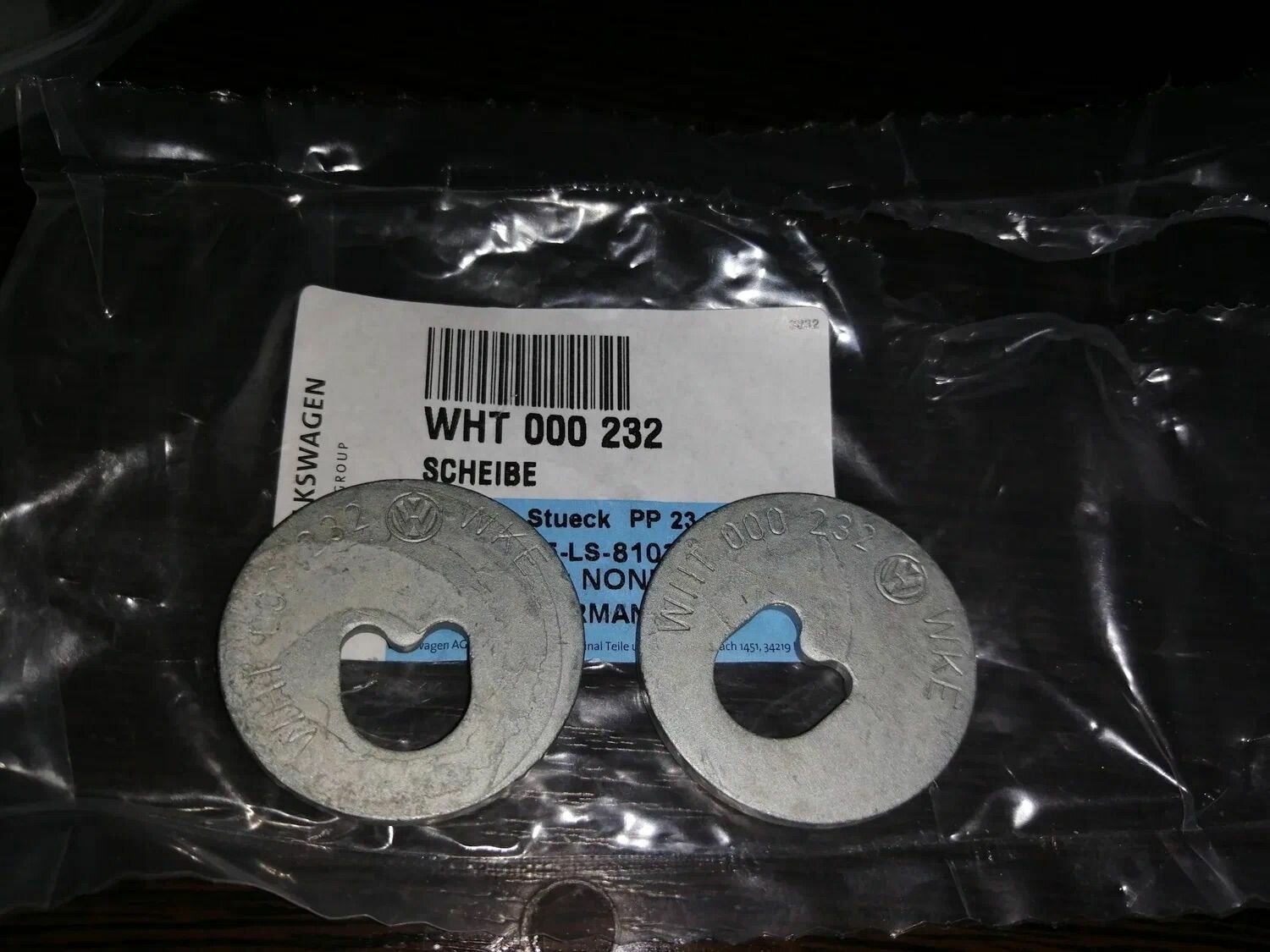 VAG WHT000232 Шайбы эксцентриковые 2 шт
