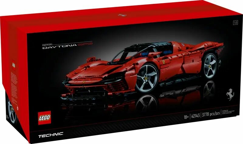 Конструктор LEGO Technic Ferrari Daytona SP3 42143, 18+, 3778 деталей