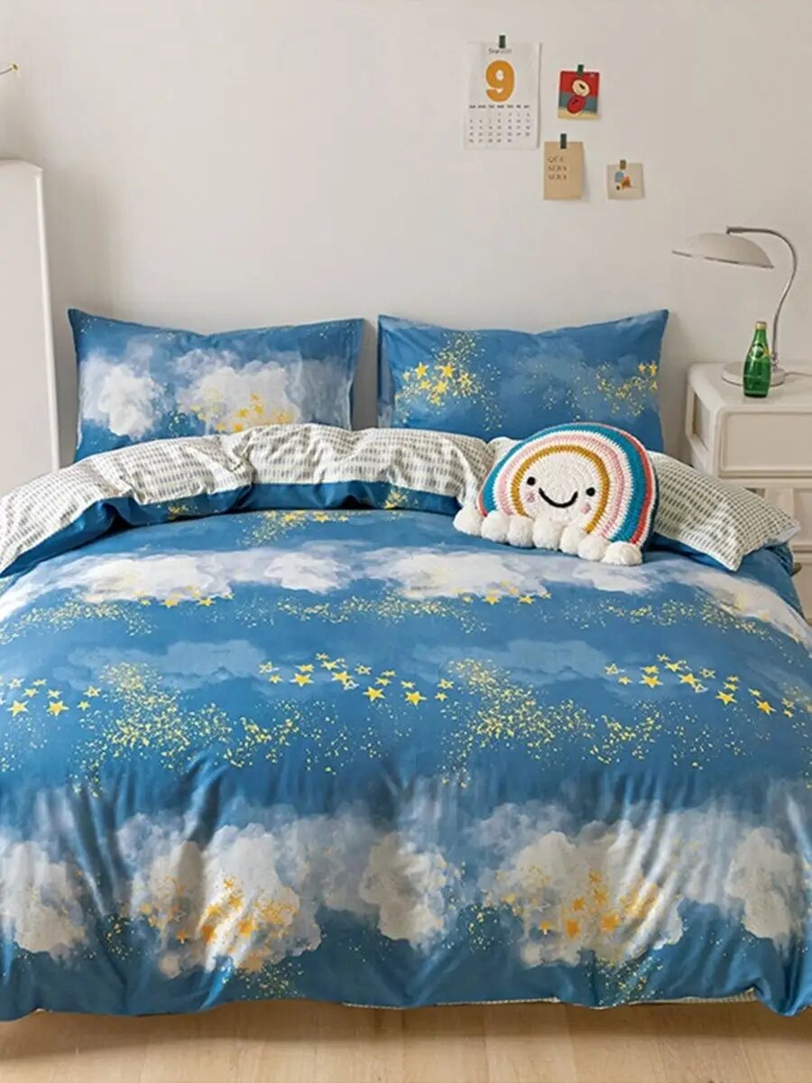 Постельное бельё Novella Евро 4 наволочки сатин