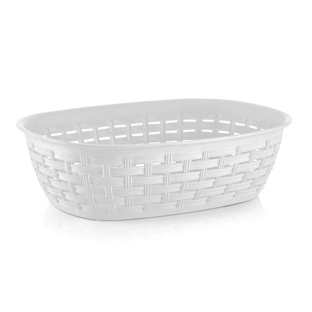 Сухарница плетеная DD Style 3 л пластик белый