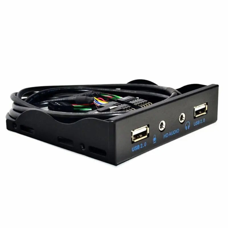 Черный USB 2.0 концентратор VKTECH 9Pin