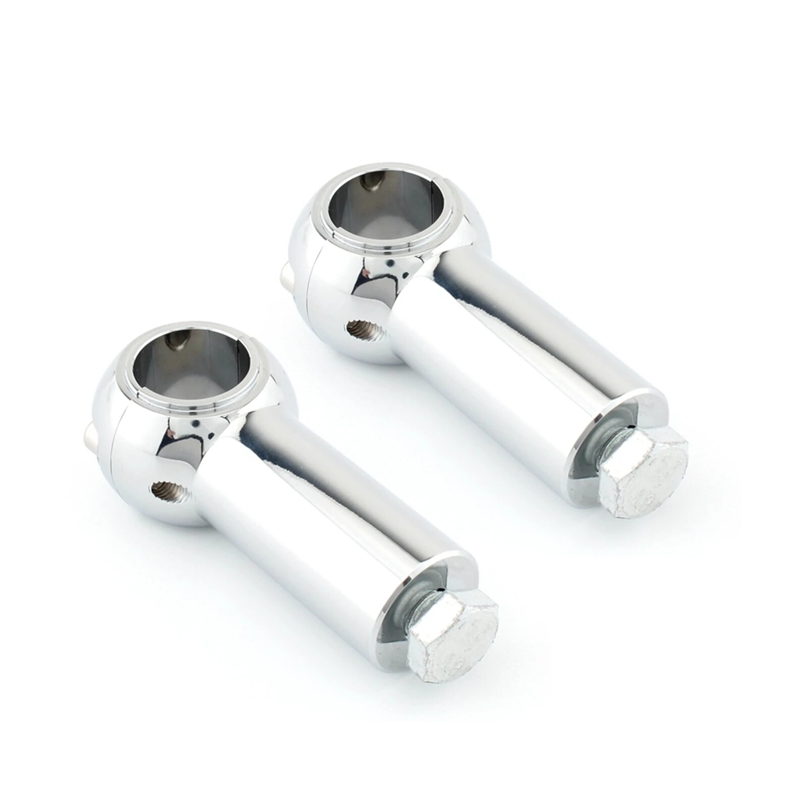 Для Harley Davidson Cruisers Choppers Метрические все мотоциклы с диаметром стержня 2,5 см/1 дюйм, комплект стоек для руля 3 дюйма Серебряный, Chrome