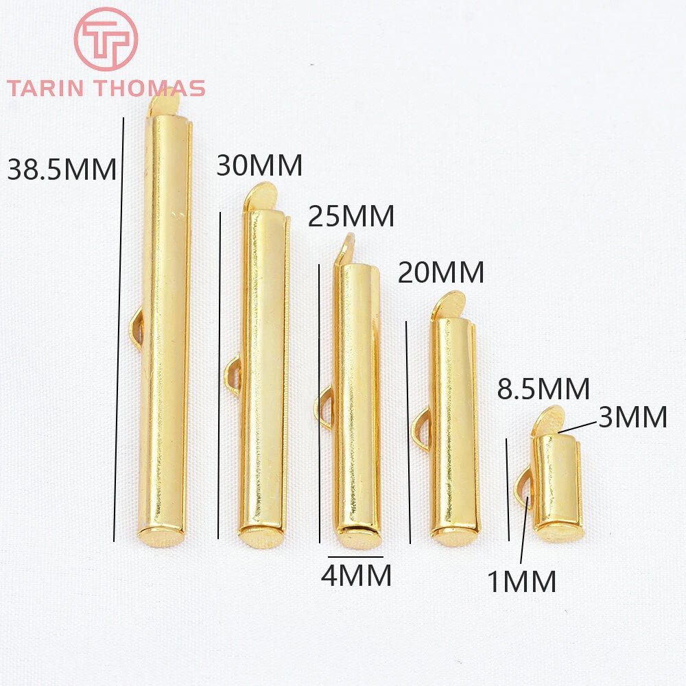 Комплект фурнитуры для ювелирных изделий TARIN THOMAS, латунь, золотого цвета, 12 шт.