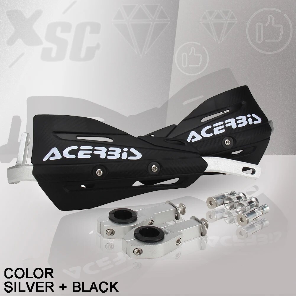 Защита рук мото эндуро Acerbis Black 1, черная