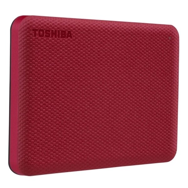 Toshiba 1 ТБ Внешний жесткий диск Canvio Advance (HDTCA10ER3AA), Пластик, красный