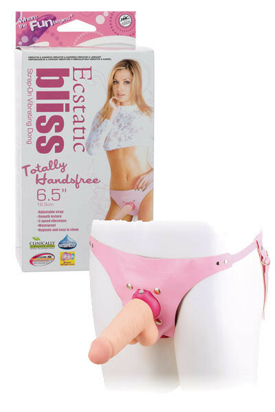 Страпон поясной LoveClone с вибрацией, 16,5 см, розовый