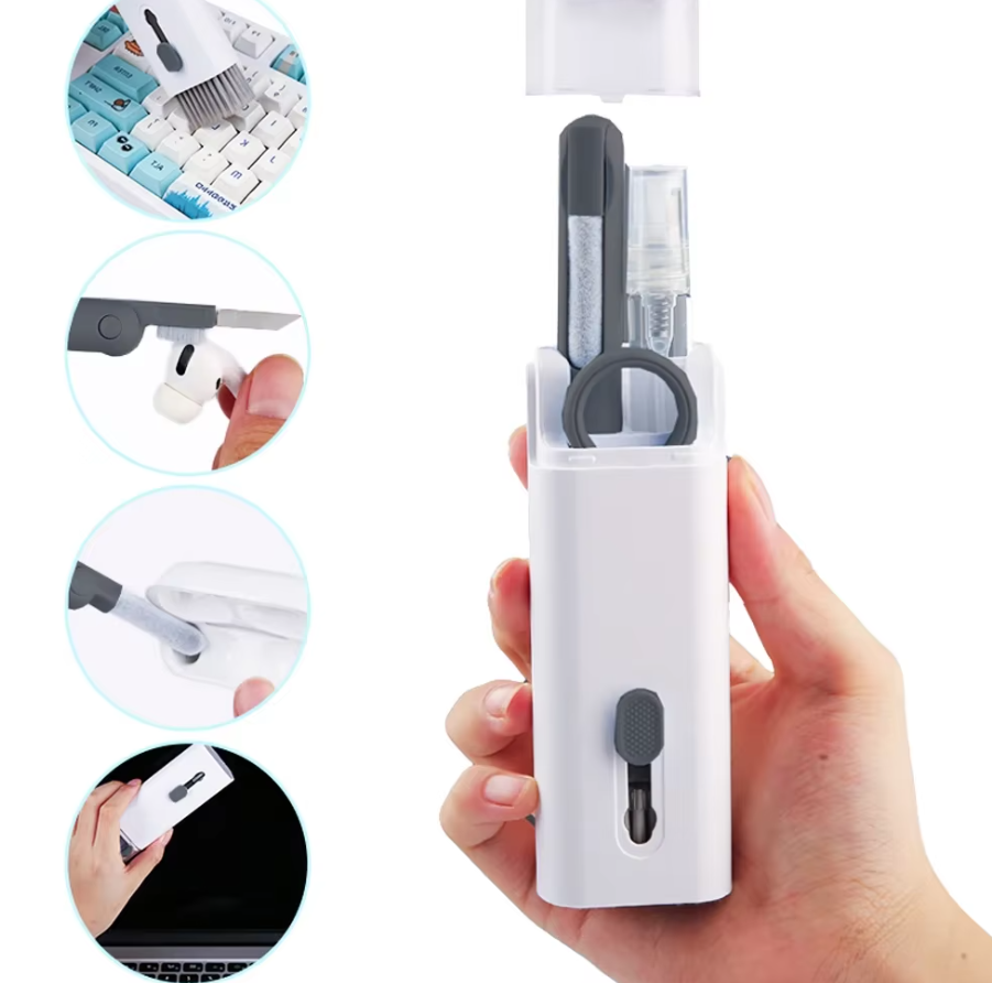 Набор для чистки гаджетов, 7 приспособление в одном кейсе